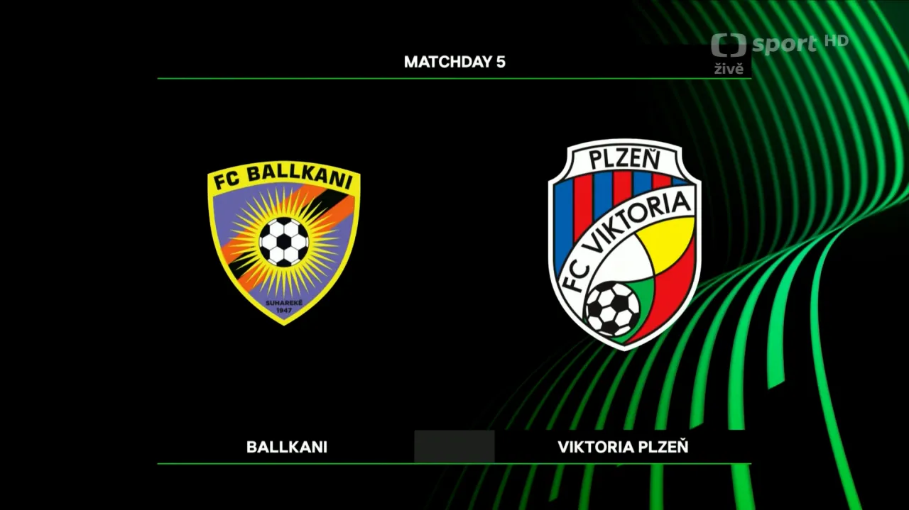 Sestřih utkání Ballkani – Plzeň — ČT sport — Česká televize