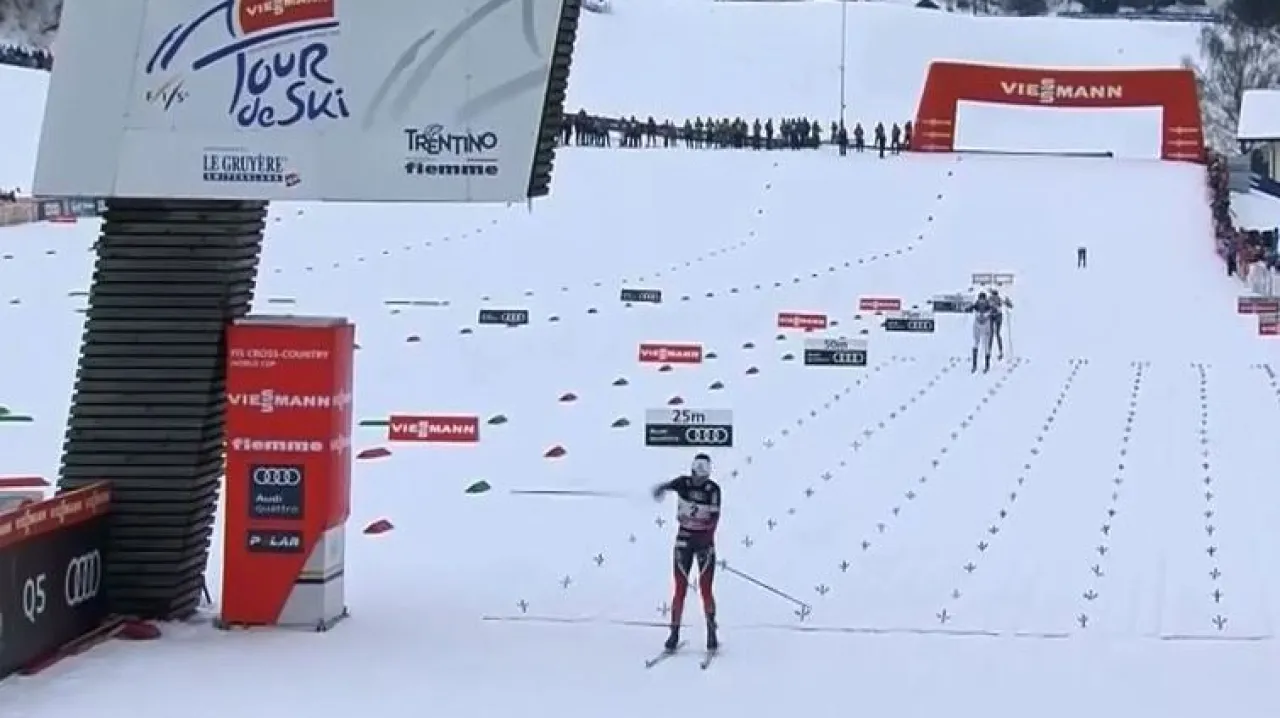 Předposlední závod Tour de Ski vyhráli Poltoranin a Wengová — ČT sport ...