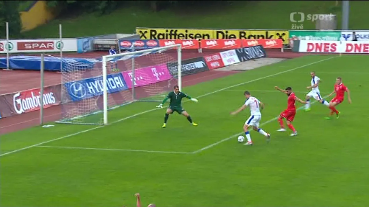 Gól v utkání Česko - Malta: Necid - 5:0 (81. min.) — ČT sport — Česká ...