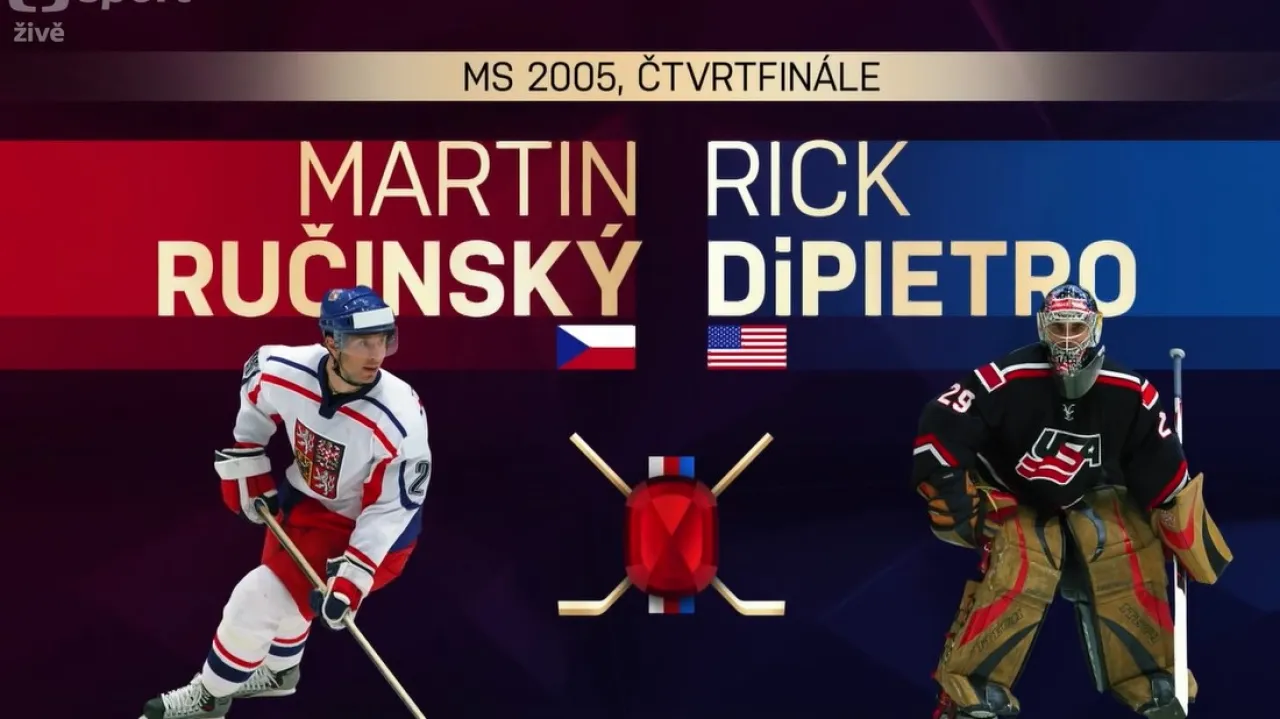 Martin Ručinský vs. Rick DiPietro — ČT sport — Česká televize